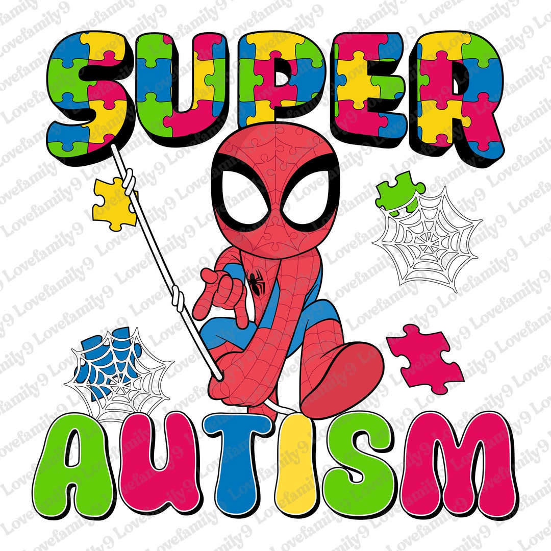 Super Autism Png, Superhero Autism Png Design, Autism Png Design, Super ...
