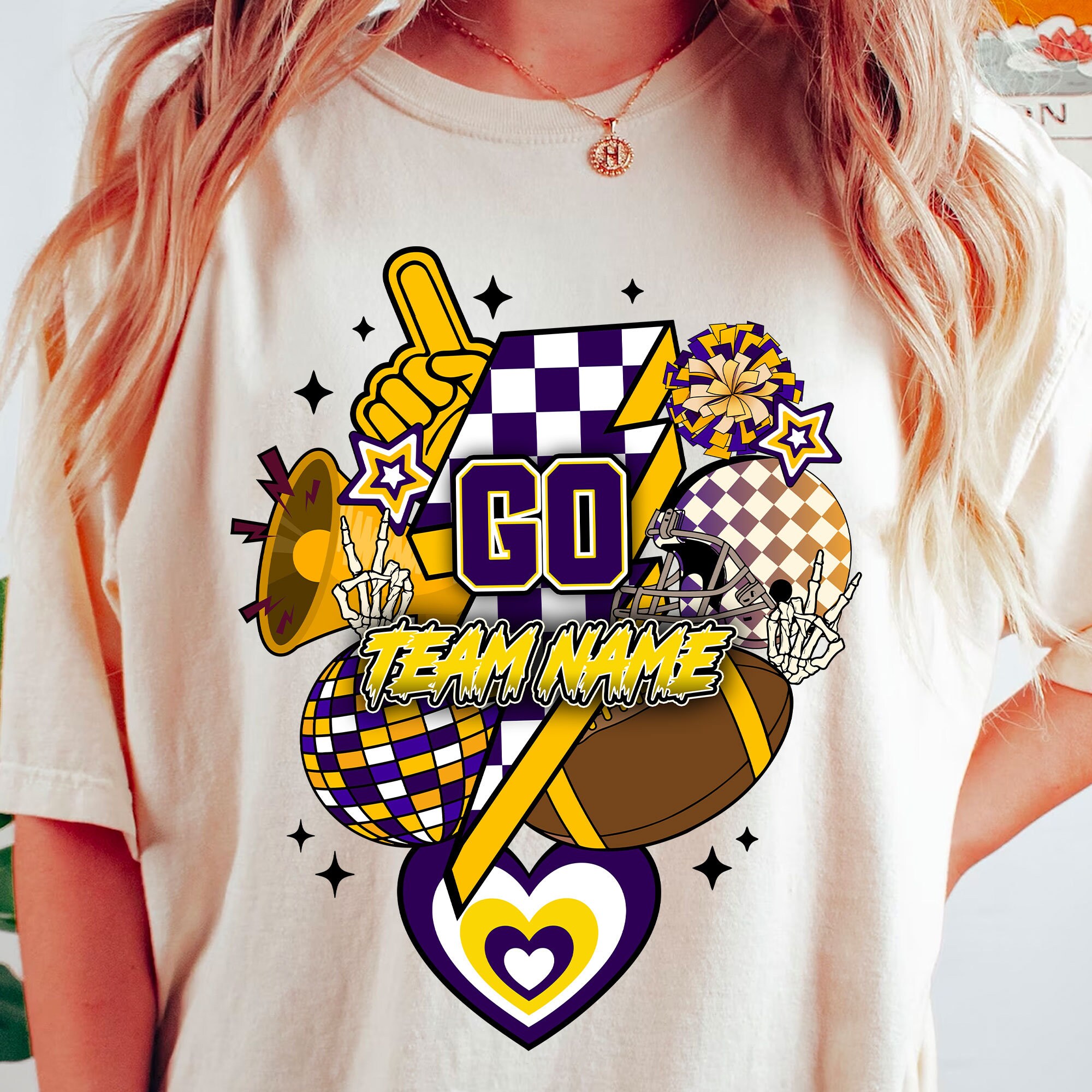 Personalized Football Png Custom Team Name Png Game Day - Etsy