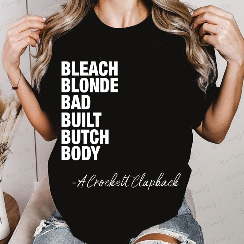 Bleach Blonde Bad Built Butch Body Svg, Funny Bleached Svg, Sin ...
