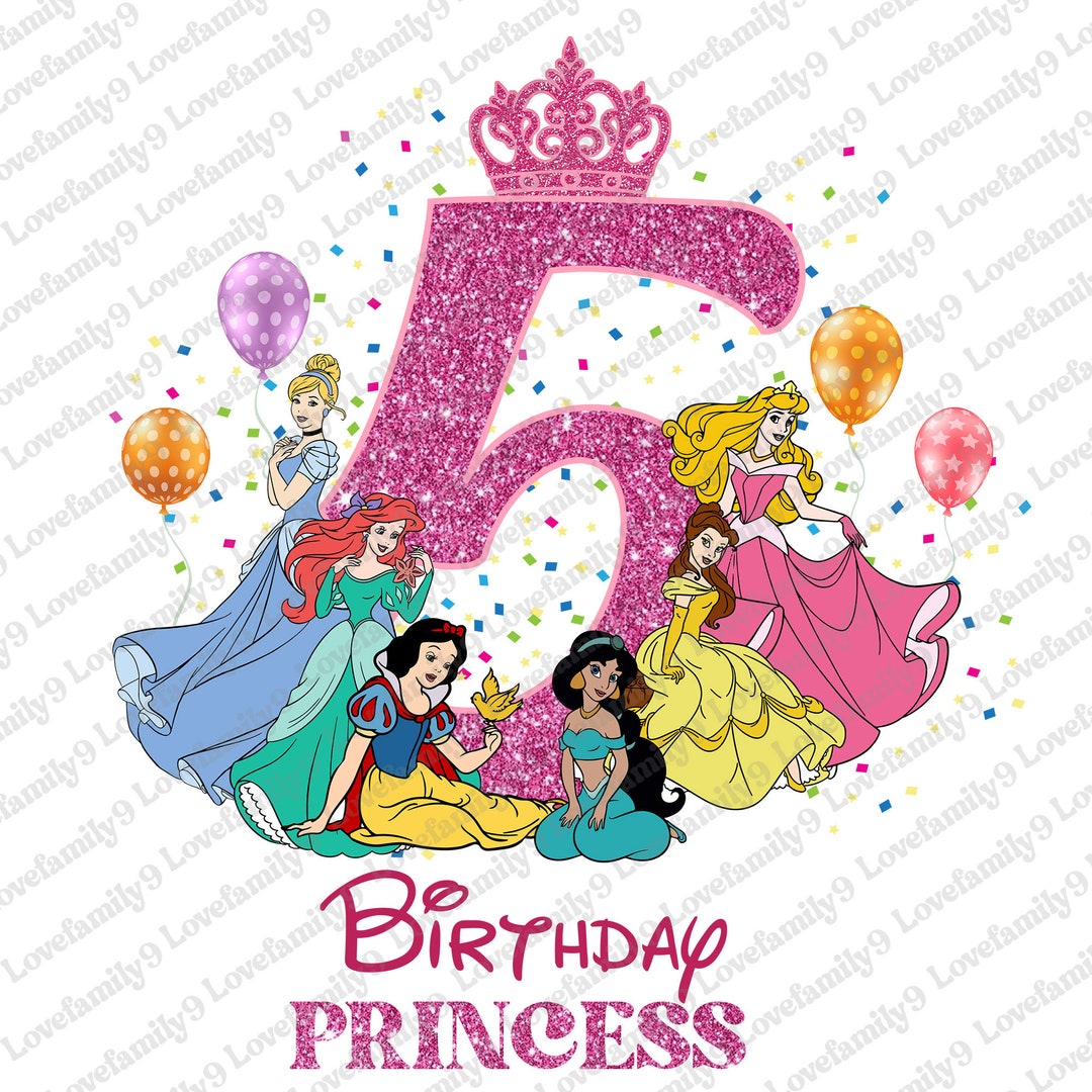 Birthday Princess Png, Happy Birthday Png, Birthday Girl Png, Custom ...