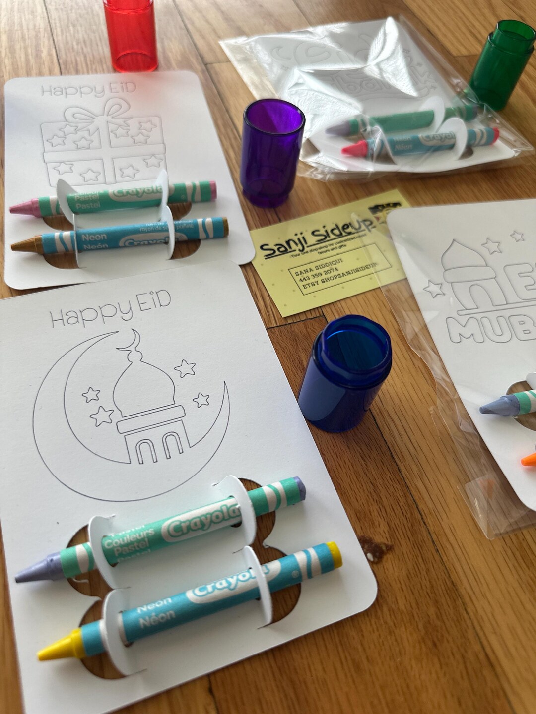 Ramadan Coloring Cards, Eid Coloring Cards, Ramadan Party Favors, Eid ...