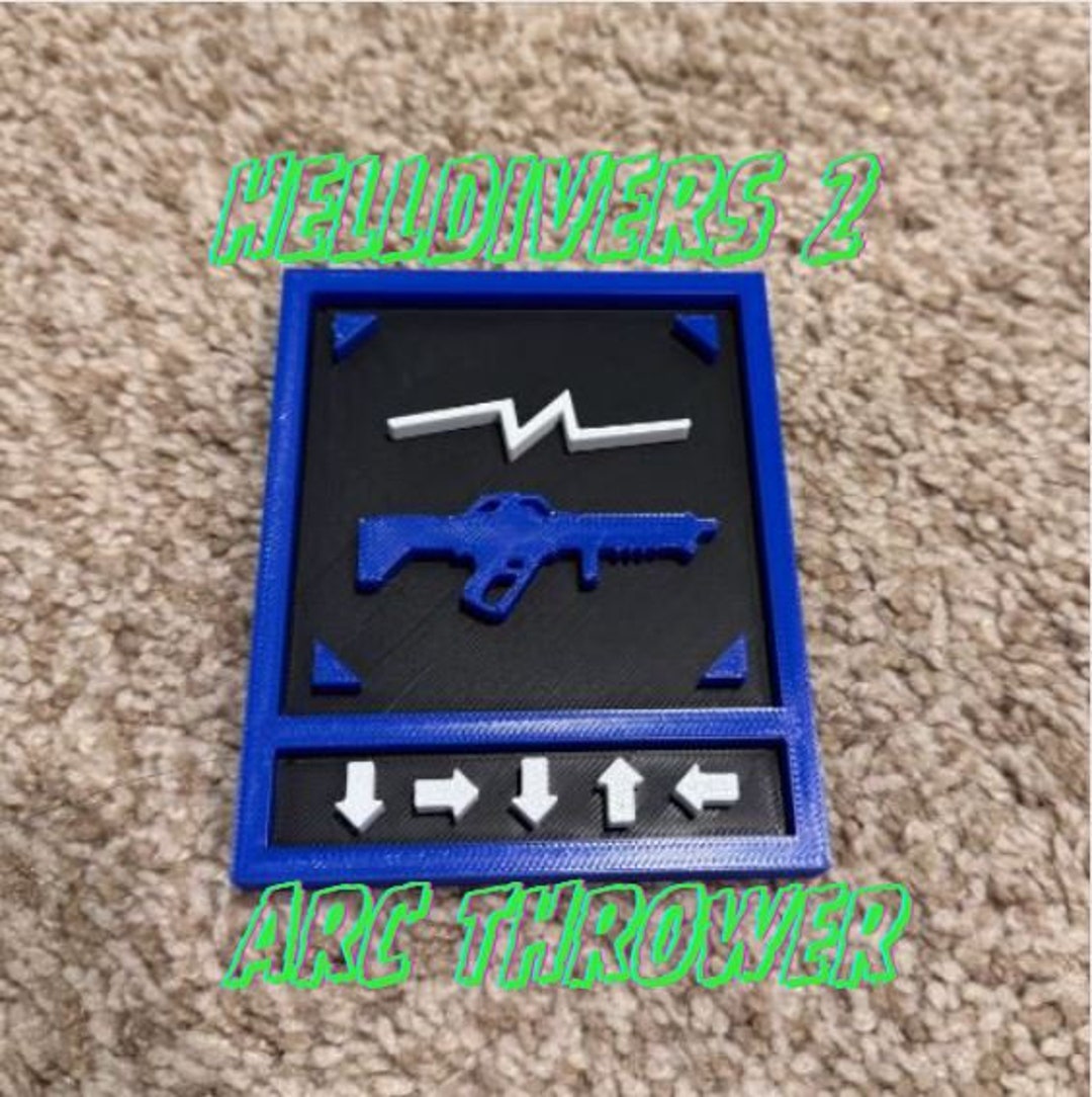 Helldivers 2 Arc Thrower Plaque - Etsy