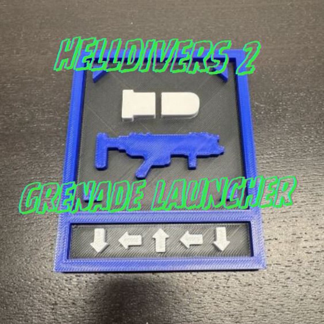 Helldivers 2 Grenade Launcher Plaque 3D Printed - Etsy UK