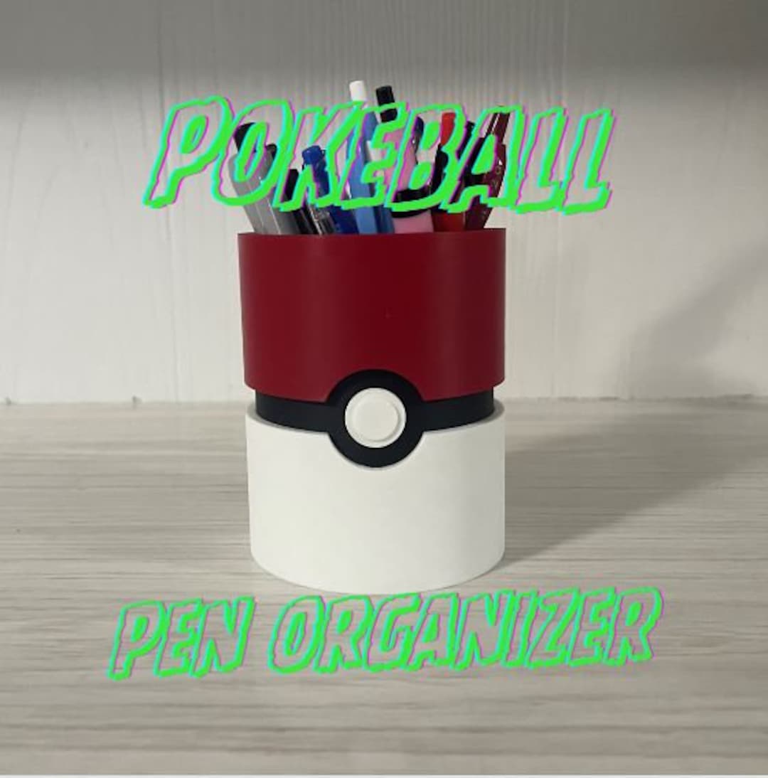 Pokeball Pen Holder 3D Printed - Etsy