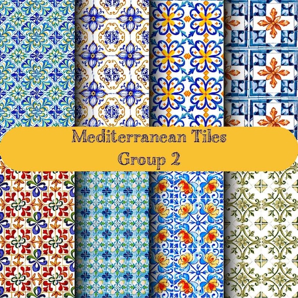 Mediterranean Tile - Etsy
