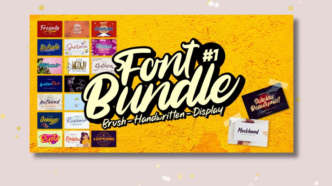 Eye-catching Font Bundle Vol 1, Handwritten Font, Wedding Font, Modern ...