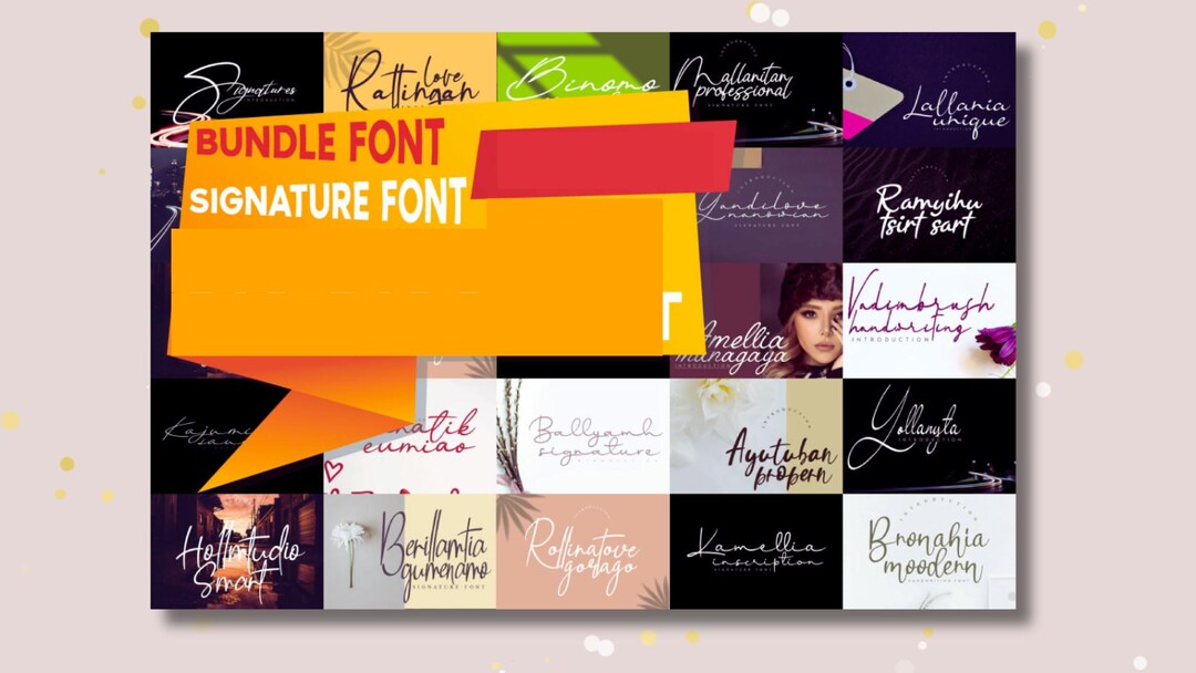 Big Font Bundle, Handwritten Font, Wedding Font, Modern Font, Display ...