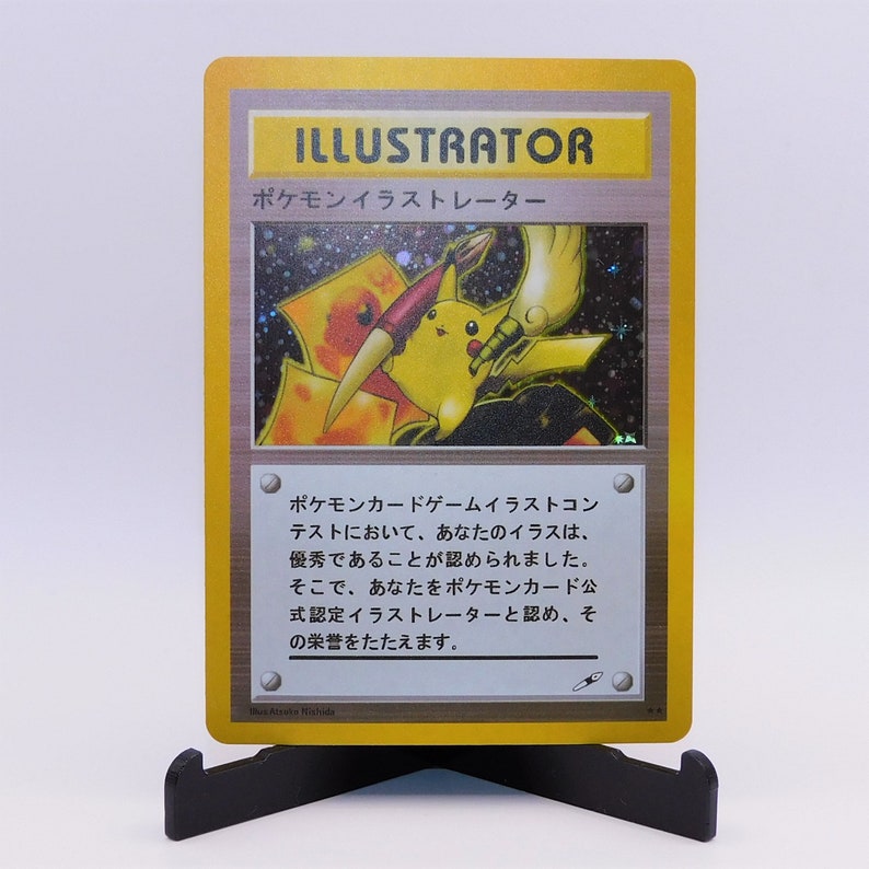 Pikachu Illustrator Pokemon Card Real Holo Starfoil and - Etsy