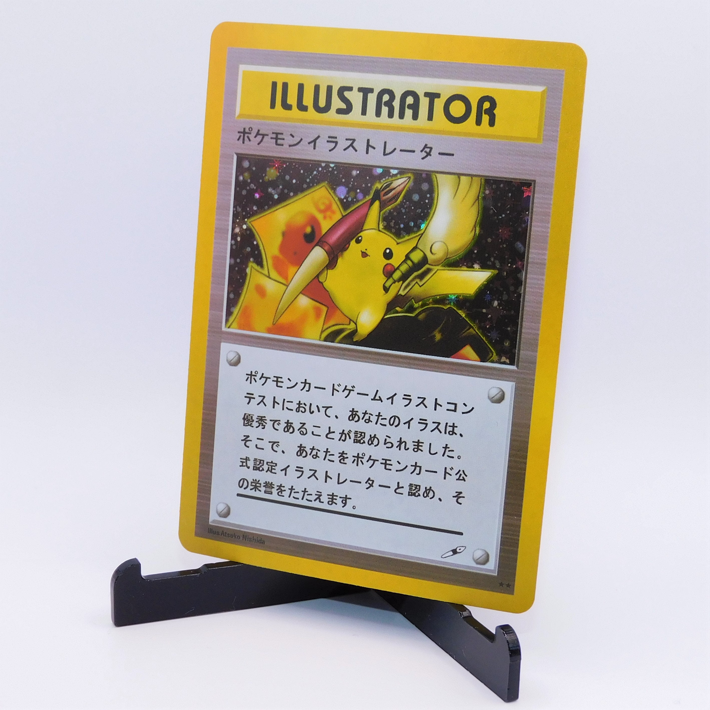 Pikachu Illustrator Pokemon Card Real Holo Starfoil and - Etsy