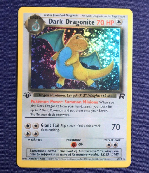 Original Dragonite Card