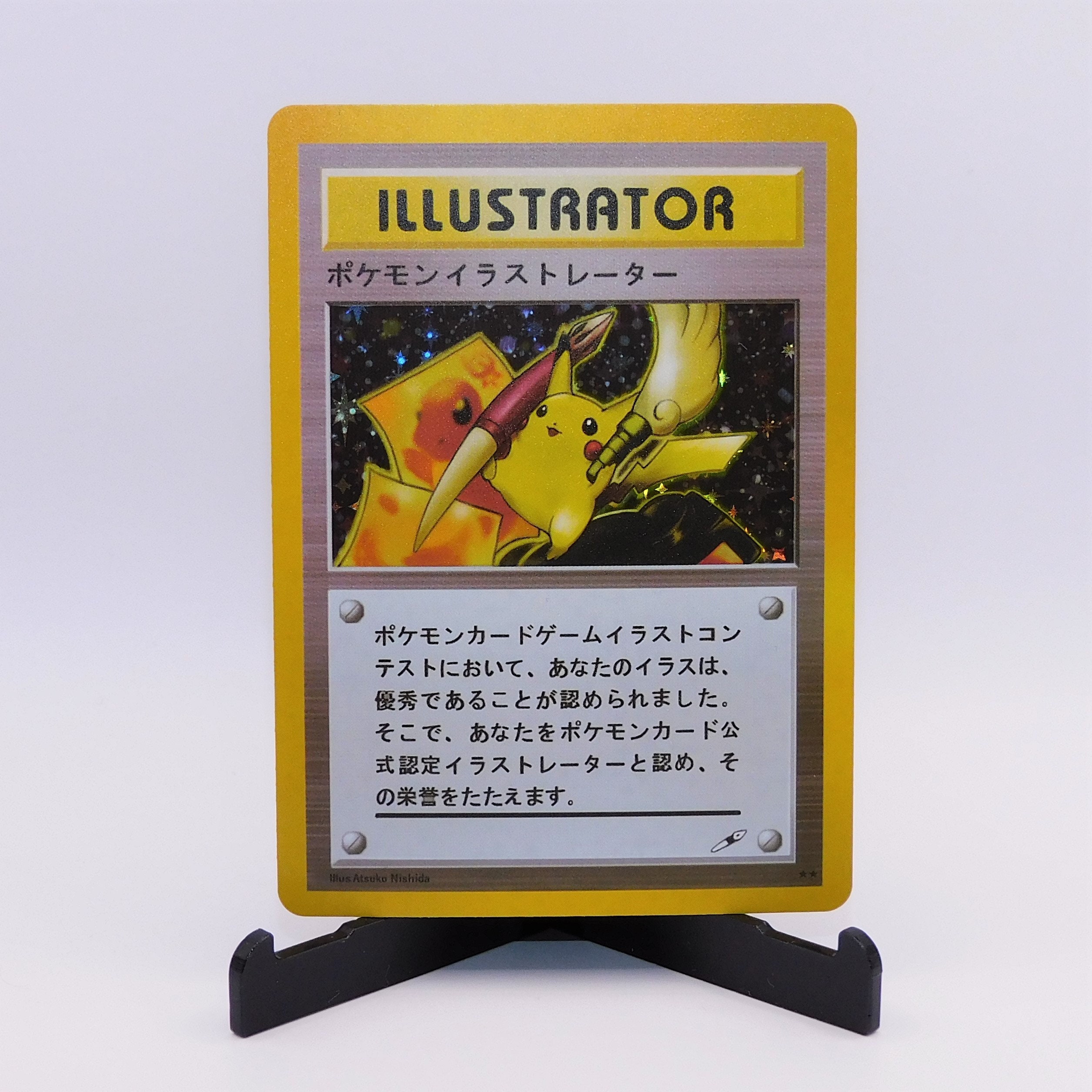 Pikachu Illustrator Pokemon Card Real Holo Starfoil and - Etsy