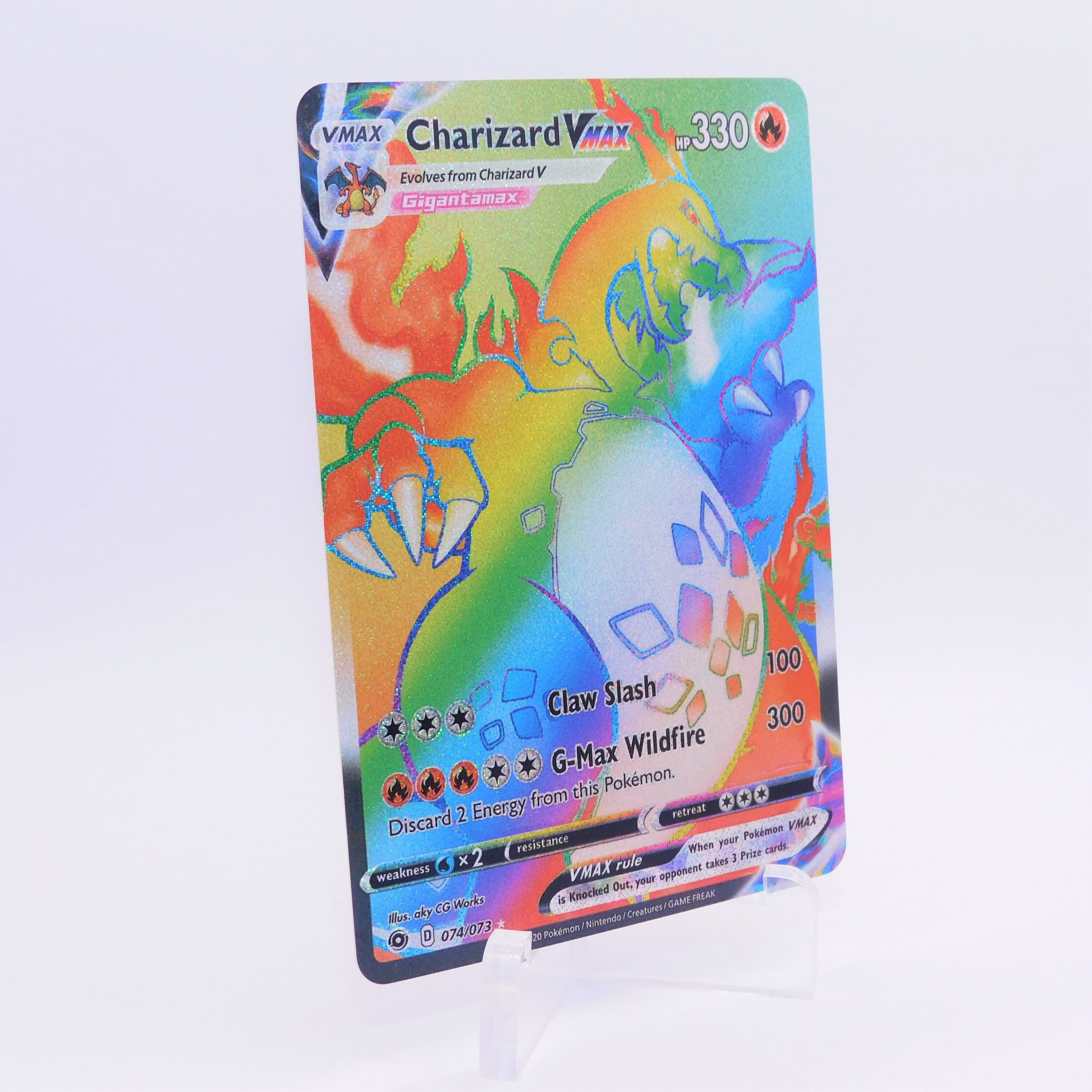 Charizard VMAX Hyper Rainbow Secret Rare Dots Effect High - Etsy Australia