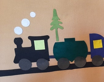 Felt Train Die Cut - Etsy