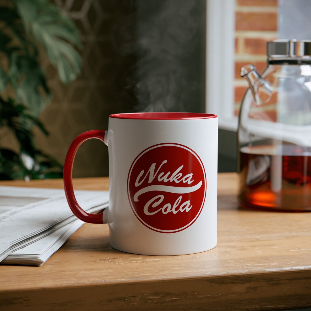 Nuca-cola Fallout Red and White Two-tone Coffee Mug, 11oz - Etsy