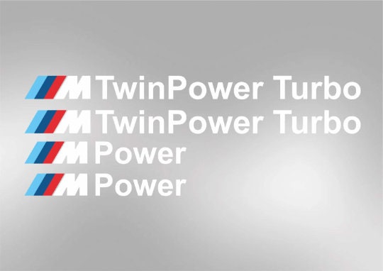 BMW M Power Twin Power Turbo Decal Sticker M Power Side Stickers Set of ...