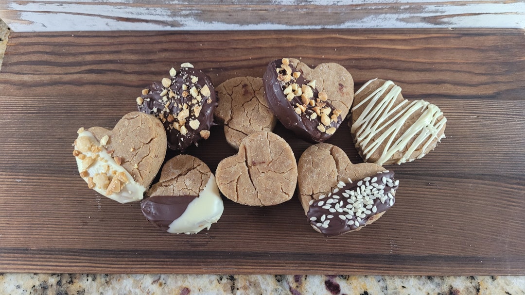 Mini Heart Cookies Baked With LOVE! - Etsy