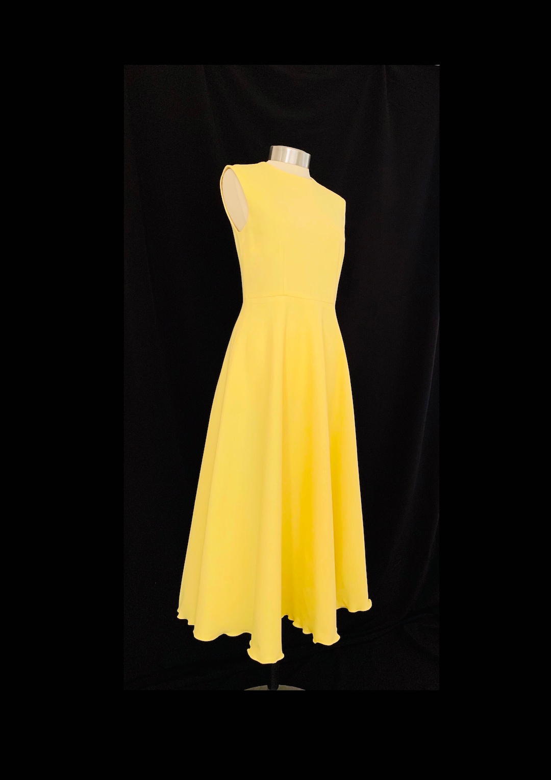 COUTURE Sewing Pattern, Yellow Maxi Dress , Cocktail Dress Pattern Pdf ...