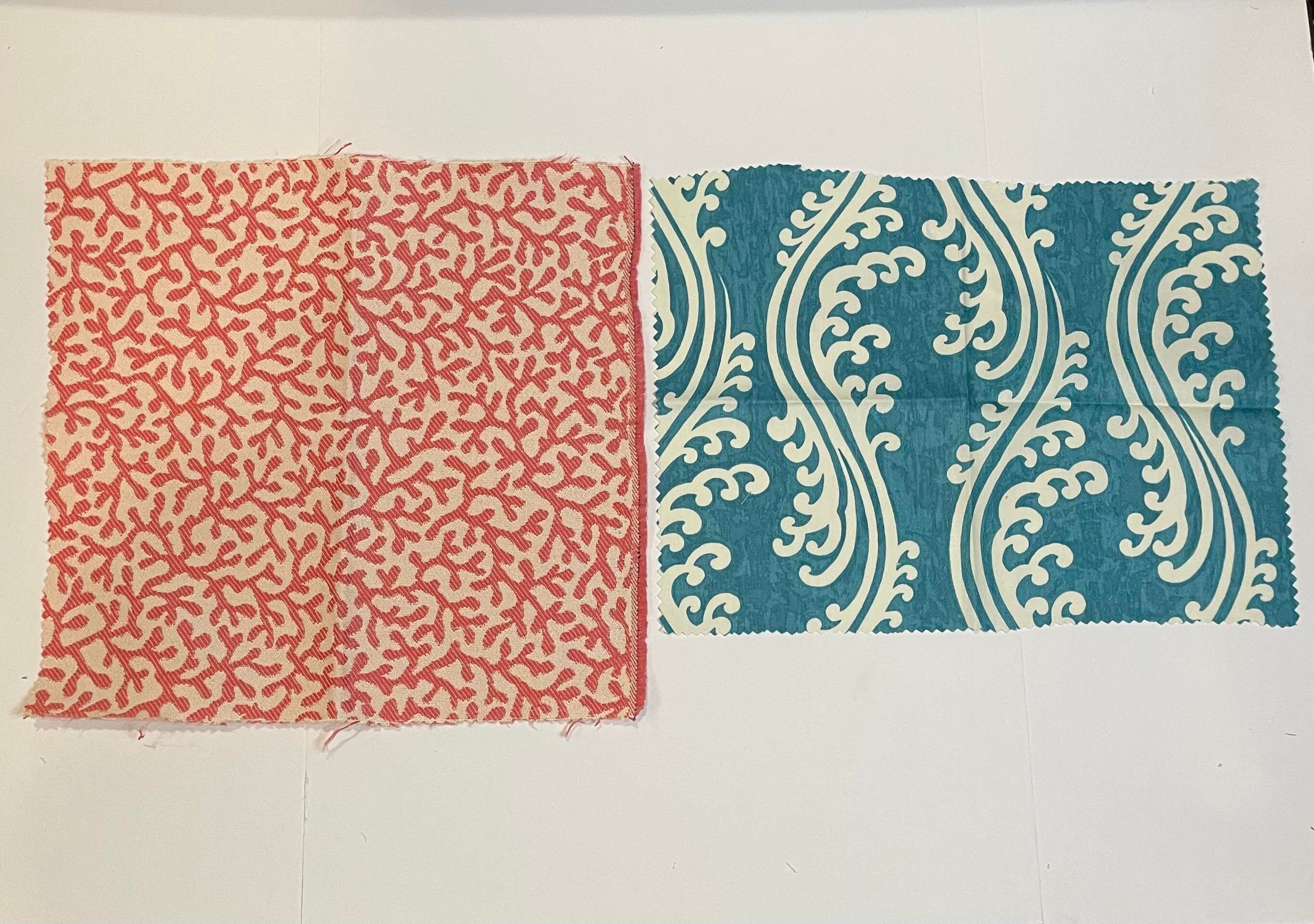 Seaside Patterns in Shades of Blue, Coral and Sand Studio Scrap Mix / 9 ...