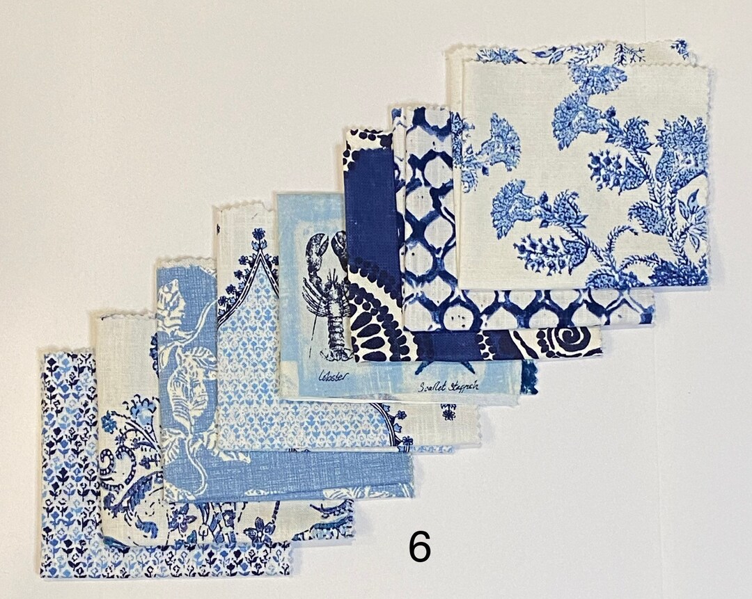 Shades of Blue Multi-pattern Studio Scrap Mix / 12"x12" / 8 Piece ...