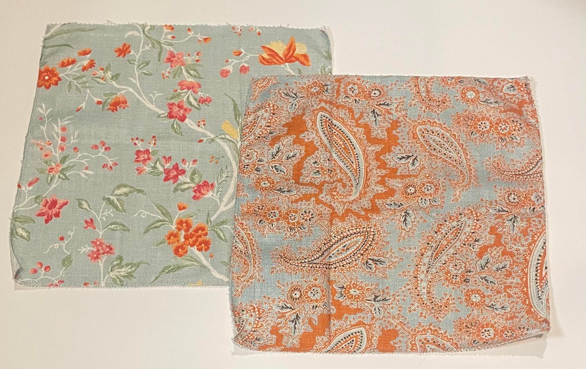 Pagoda and Bamboo Trellis Pattern With Floral Print Mix / 5 Piece 12 ...