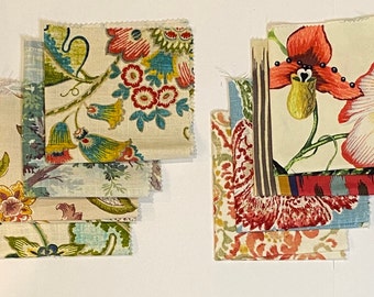 Mixed Patterns in Navy, Ocean Blue, Pink and Green / Studio Scrap ...