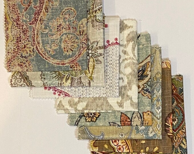 Muted Floral Studio Scrap Fabric Bundle - 12x12 - 8pc / Bundle - Etsy