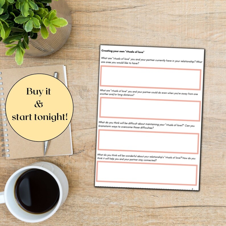 How to Create "rituals of Love" | Couples Coaching Worksheets ...