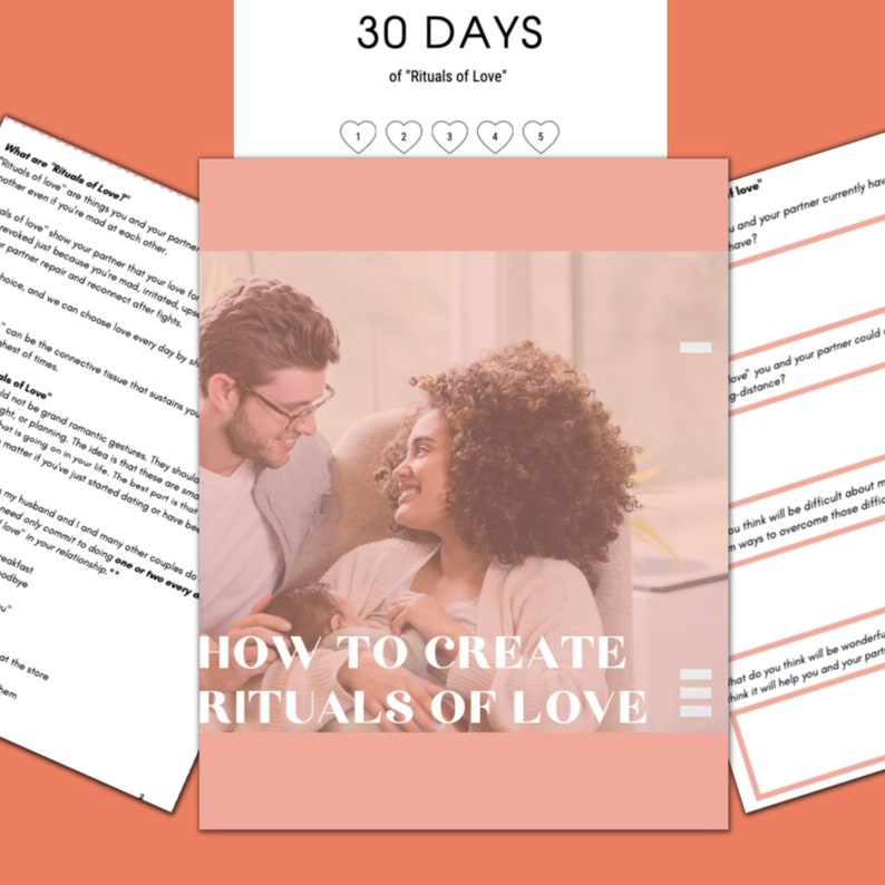 How to Create "rituals of Love" | Couples Coaching Worksheets ...