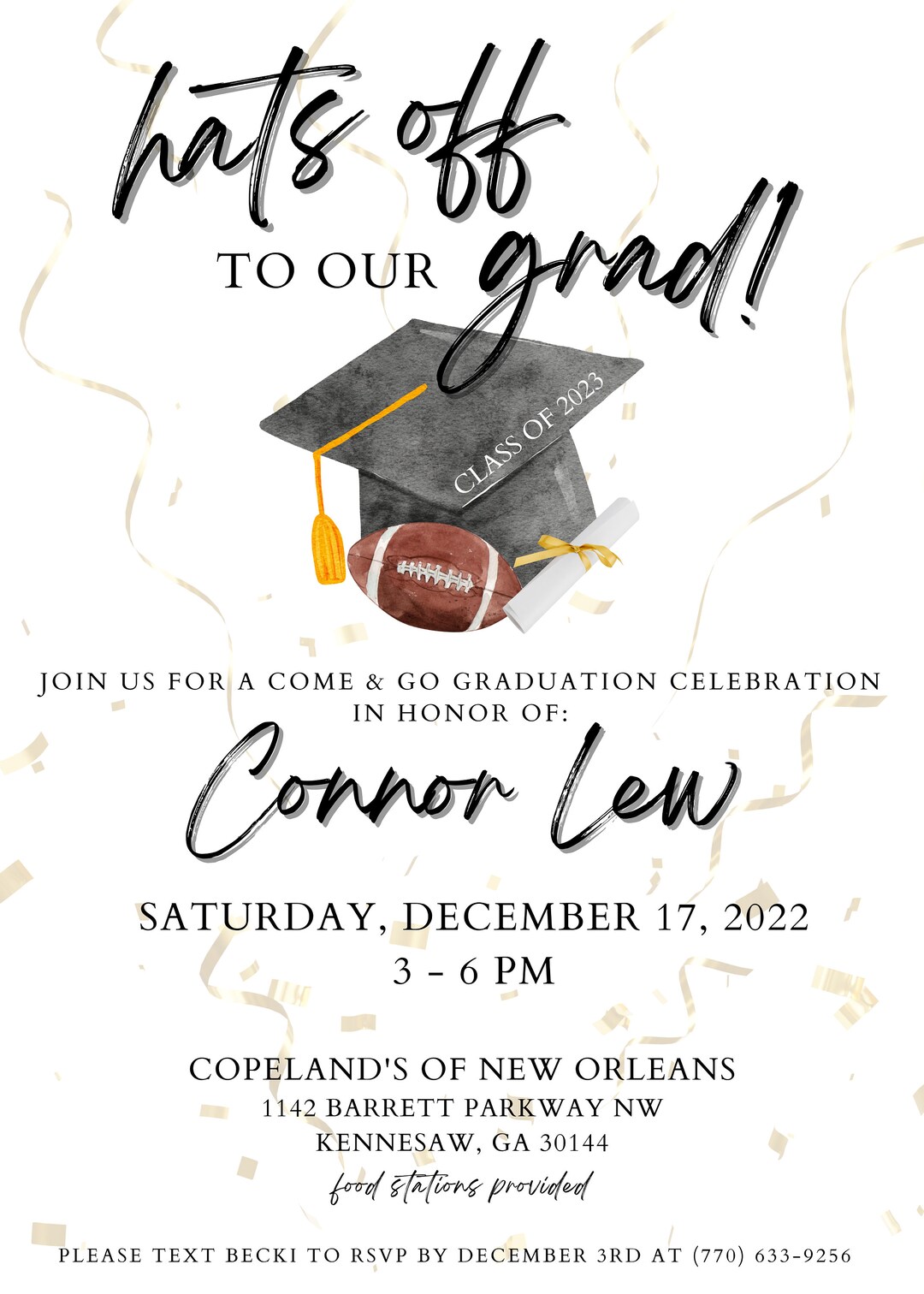 Custom Graduation Announcement - Etsy