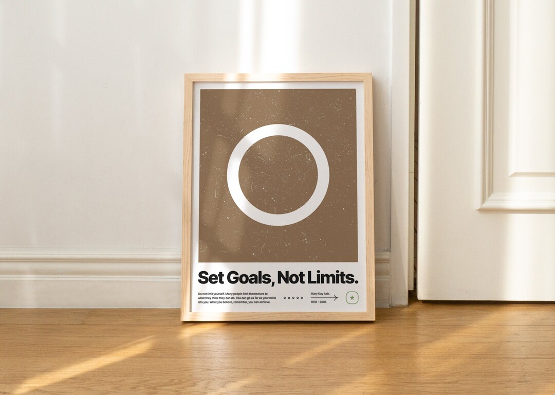 Set Goals Printable Wall Art Digital Download Abstract Wall Art ...