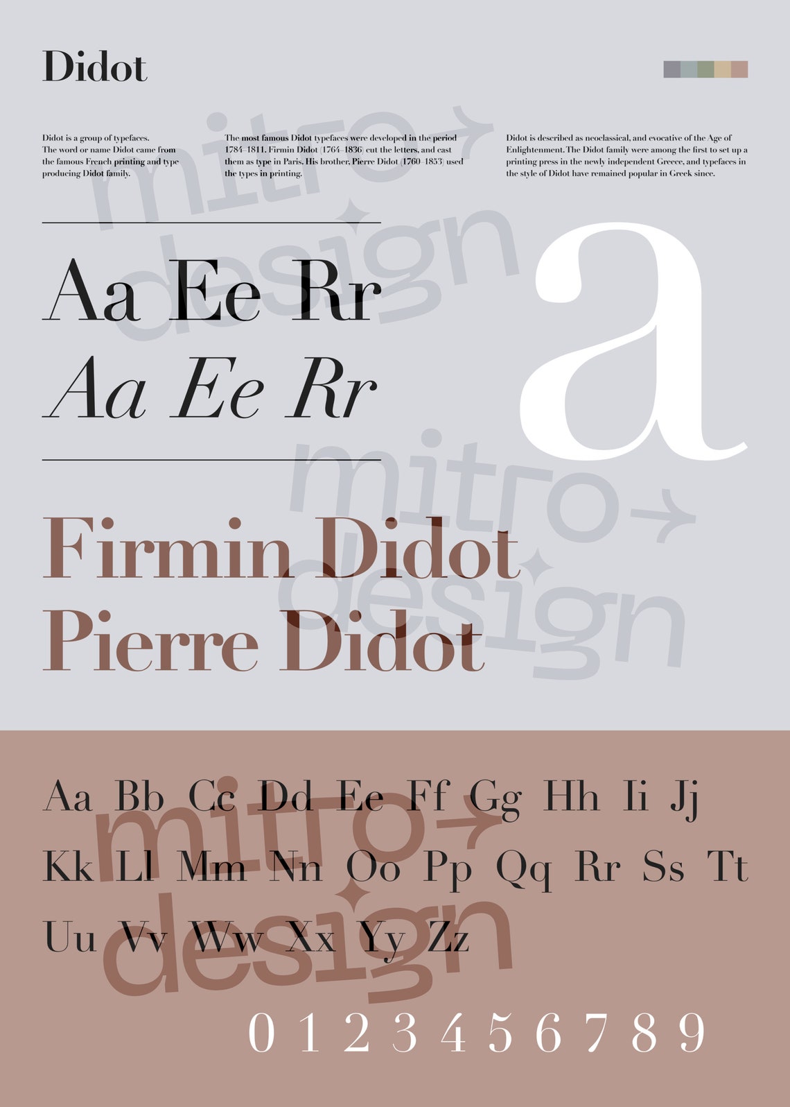 Didot Typeface Printable Wall Art Digital Download Typography Wall Art ...