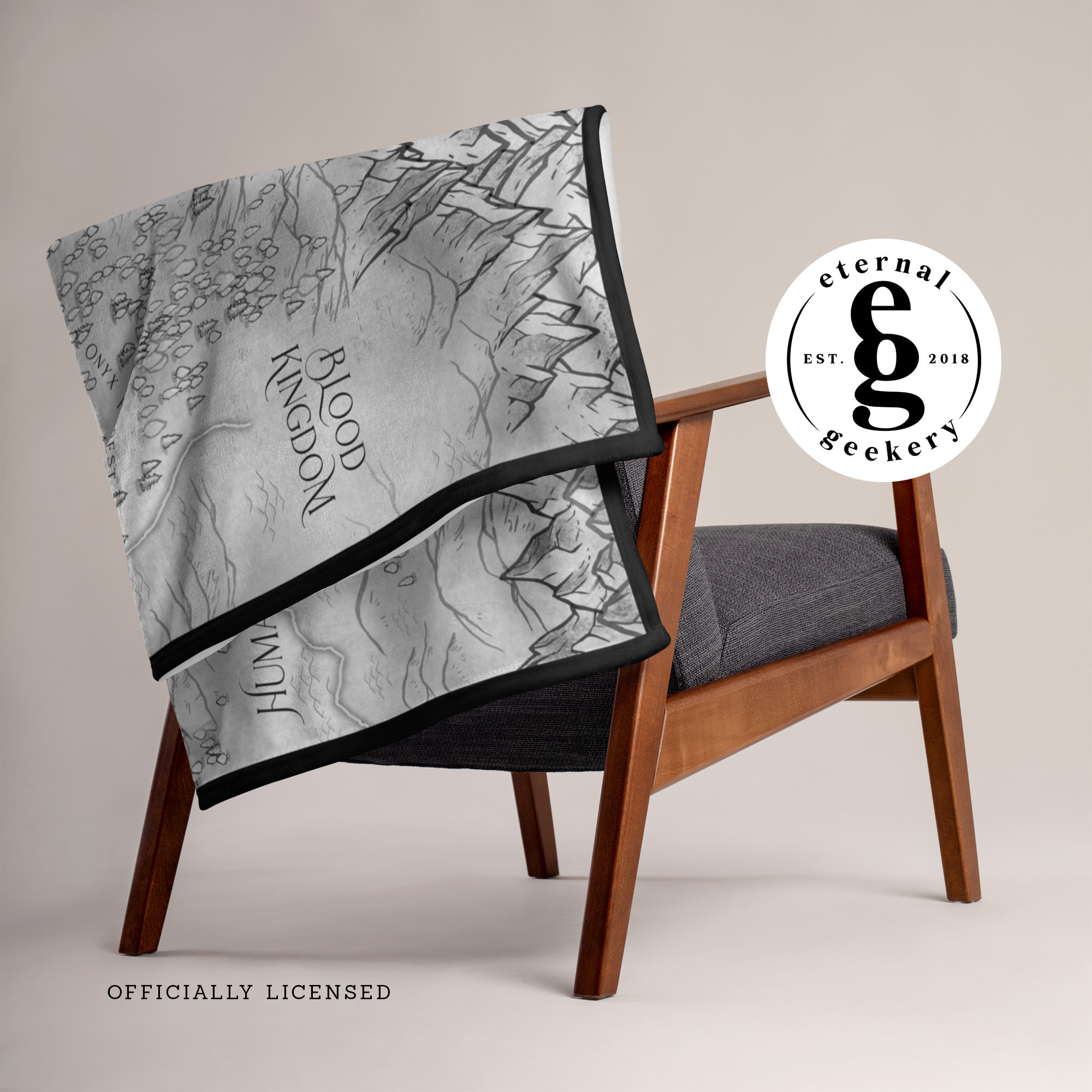 A Kingdom of Stars and Shadows Map Throw Blanket OFFCIALLY LICENSED ...