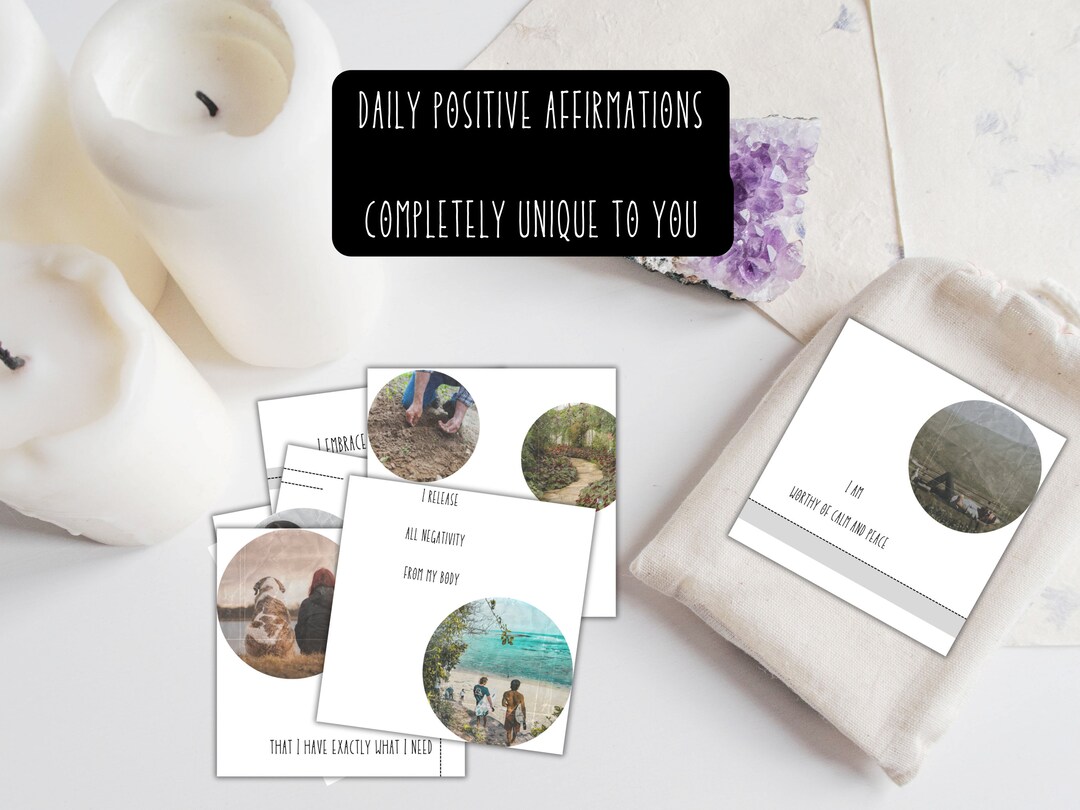 Custom Visual Affirmation Cards, Manifestation Deck, Law of Attraction ...