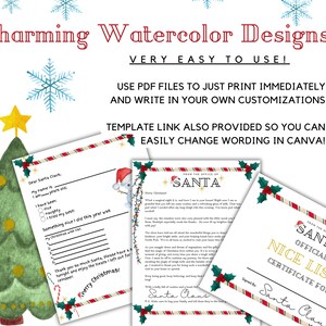 Santa Letter Kit, Letter From Santa Bundle, Letter to Santa Bundle ...