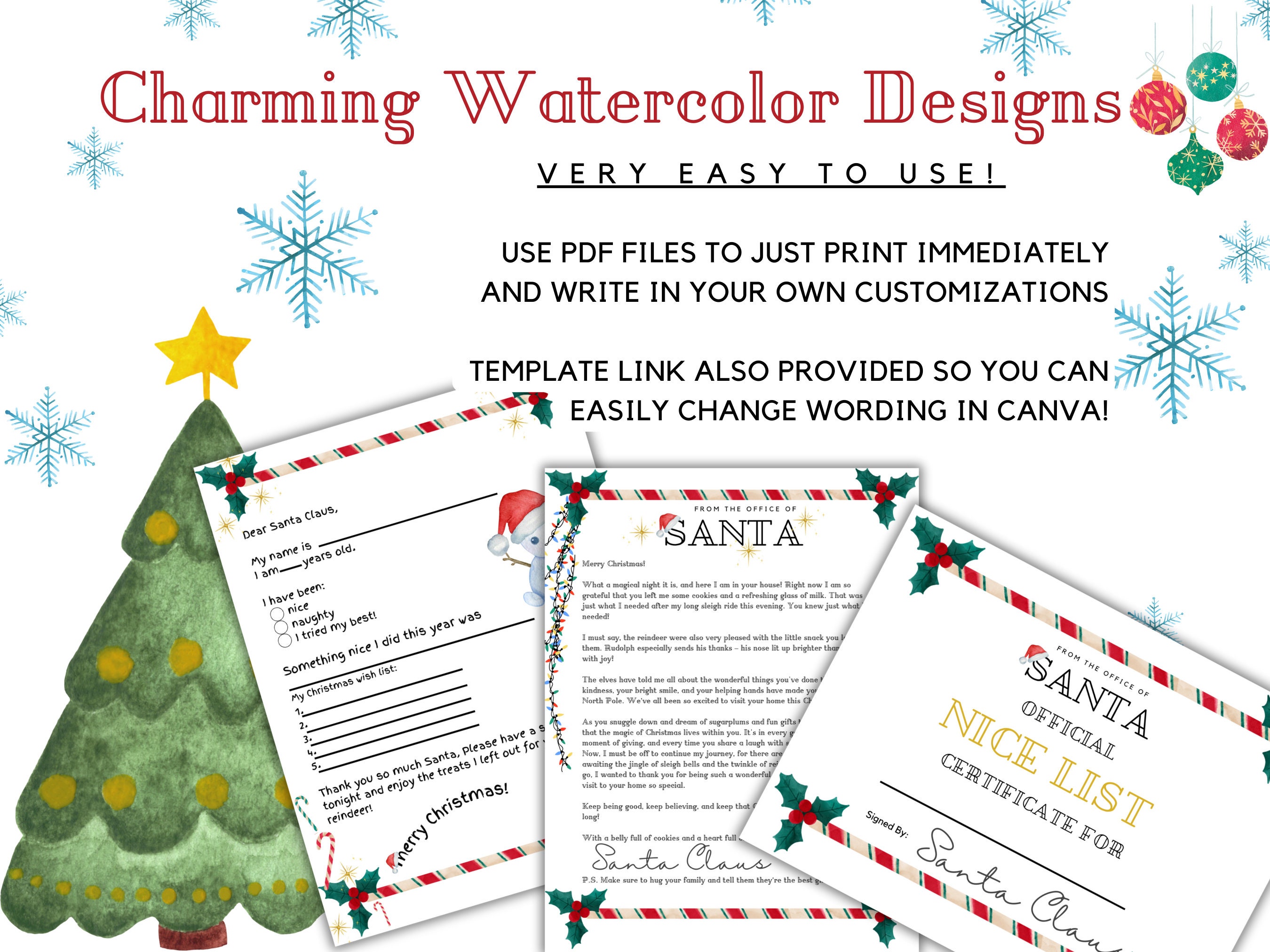 Santa Letter Kit, Letter From Santa Bundle, Letter to Santa Bundle ...