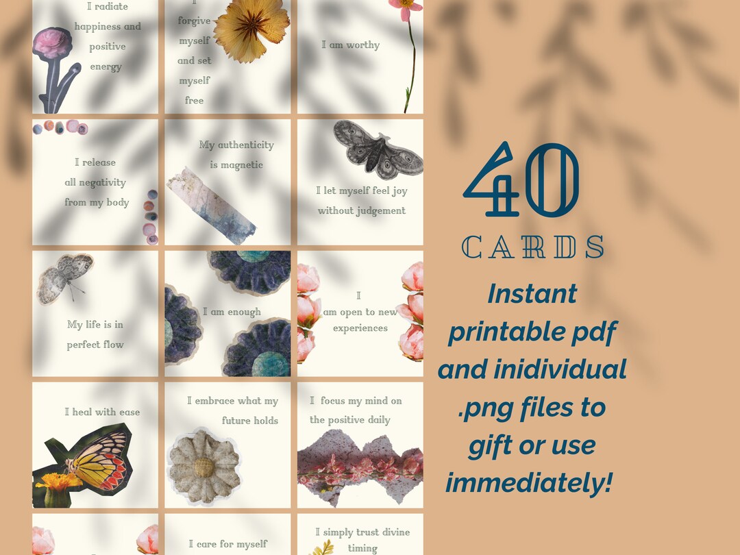 BUNDLE and SAVE Self Care Deck Digital and Printable - Etsy