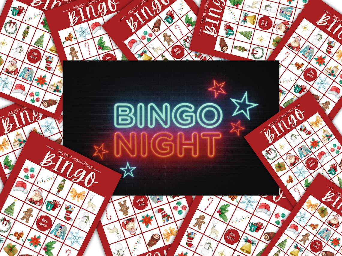 Christmas Bingo Printable Christmas Bingo Game Christmas - Etsy