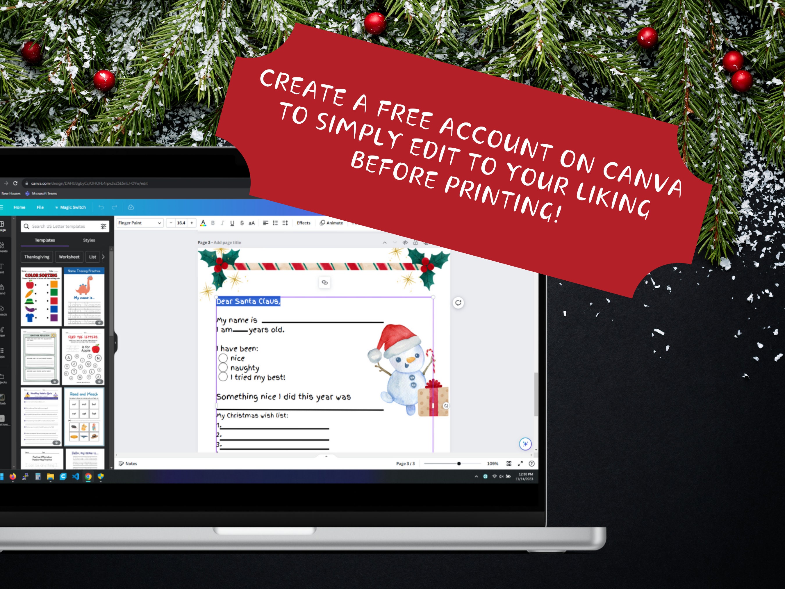 Santa Letter Kit, Letter From Santa Bundle, Letter to Santa Bundle ...