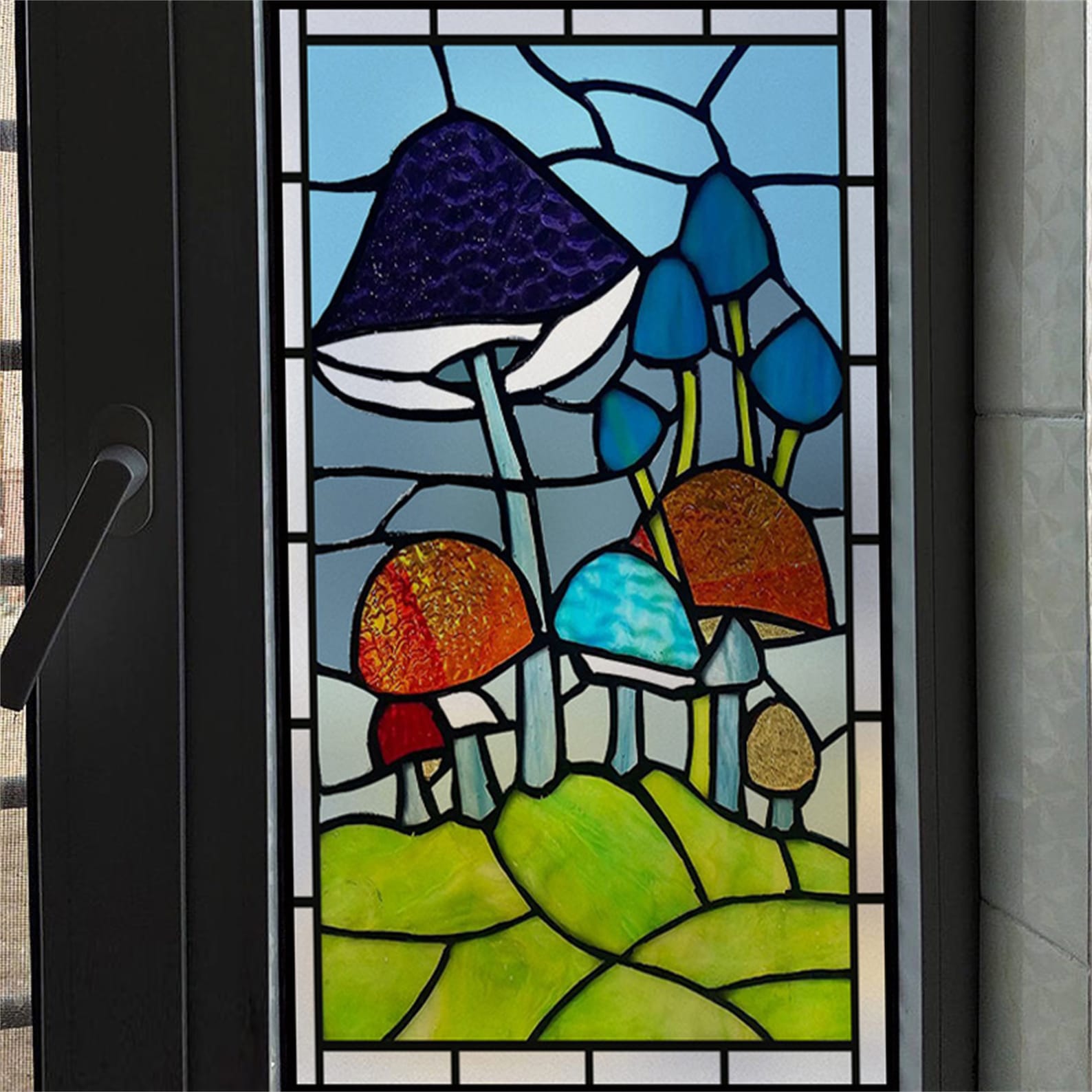 Window Privacy Film, Decorative Stained Glass Window Film, Frosted ...