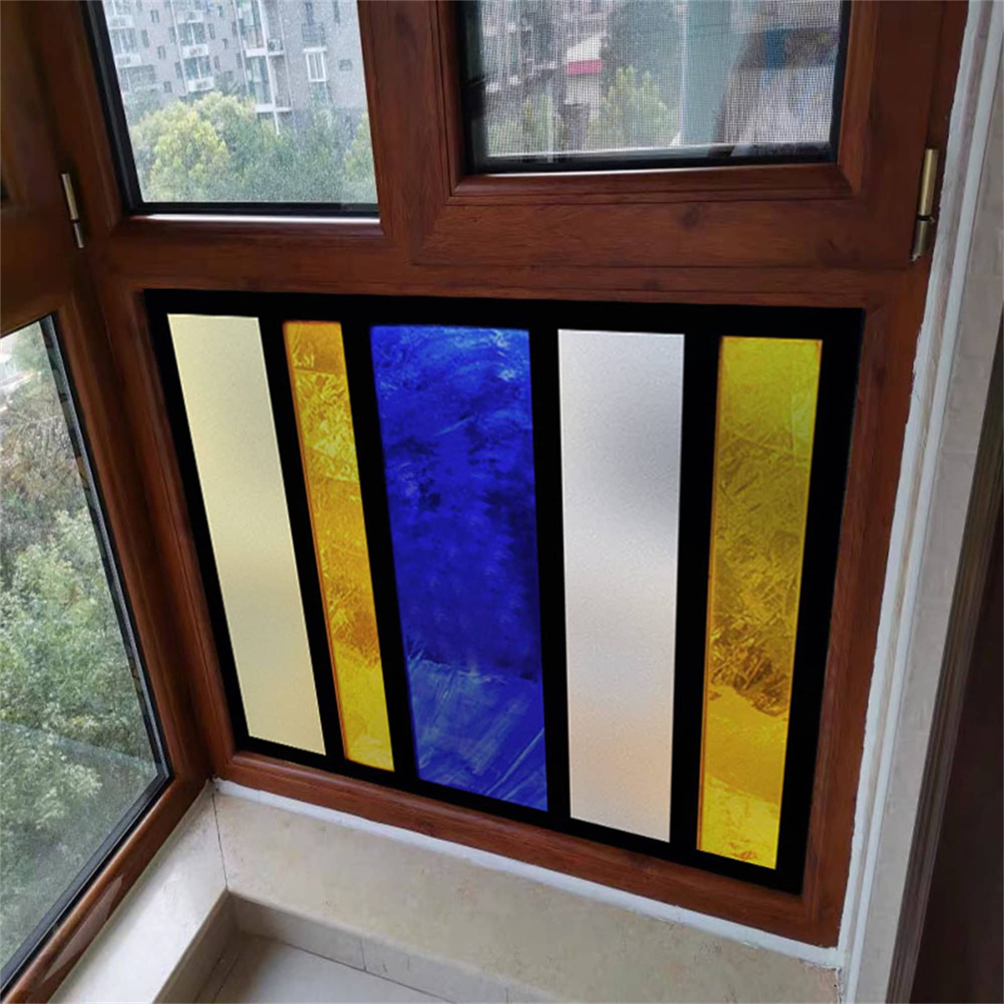 Customized Size Matte Window Film Stained Glass Decorative Uv Window ...