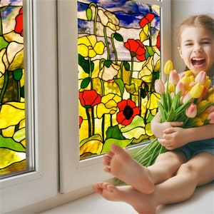 Tree of Life Privacy Windows Film Stained Glass Window Stickers Static ...