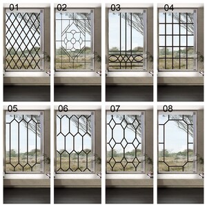 Privacy Window Film Transparent Glass Sticker for Home Office Static ...