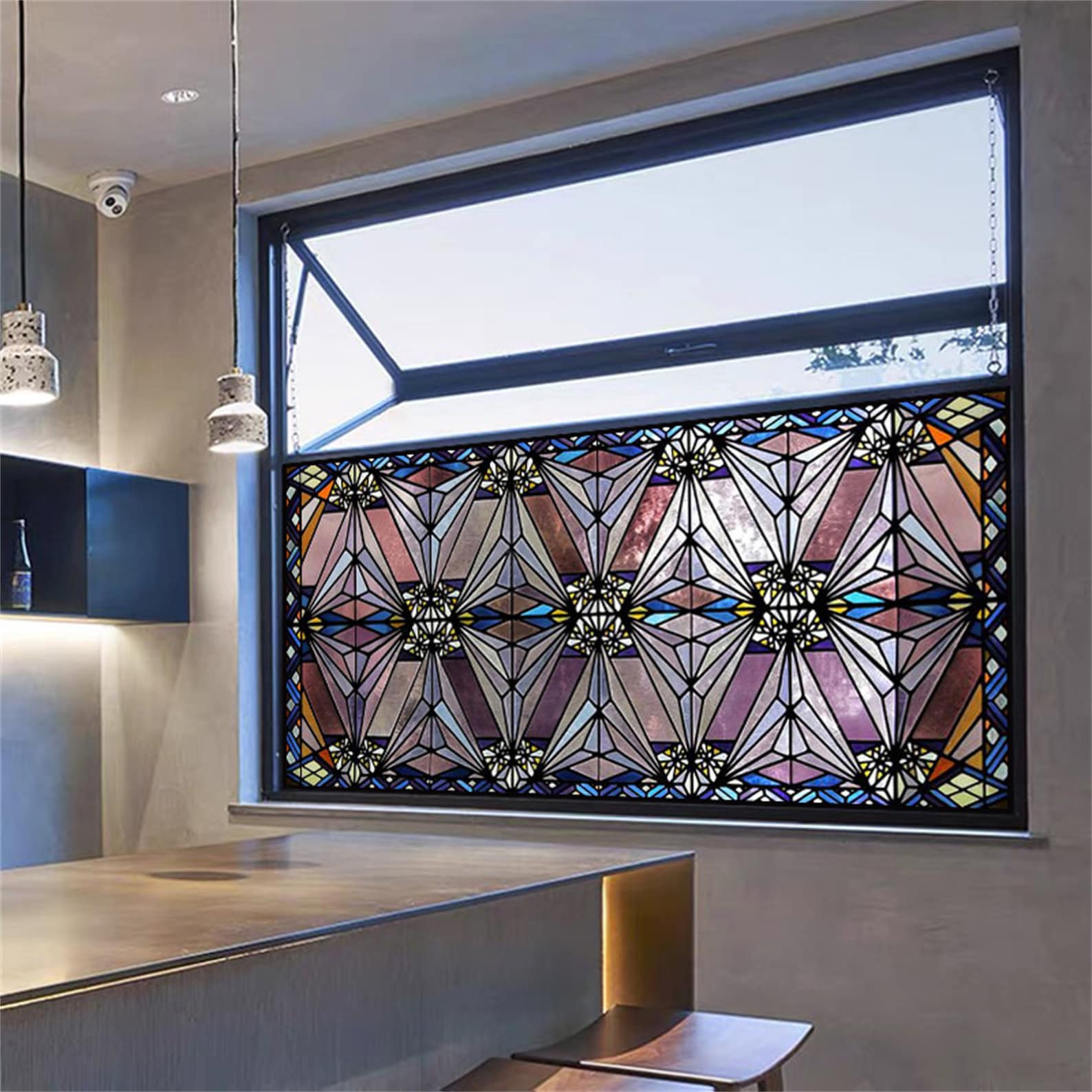 Stained Glass Window Film Privacy Window Film Decorative Window Film ...