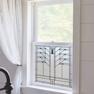 Custom Size Window Film Stained Glass Decorative Window Sticker Privacy ...