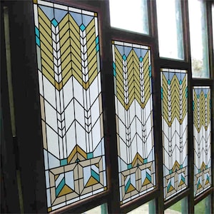 Window Film, Decorative Window Privacy Film, 3D Stained Glass Window ...