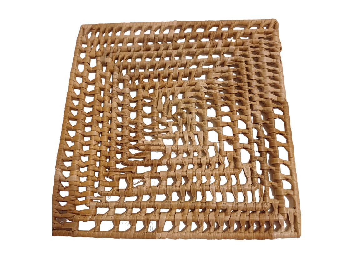 Natural Palm Leaf Mat 8" X 8" - Etsy