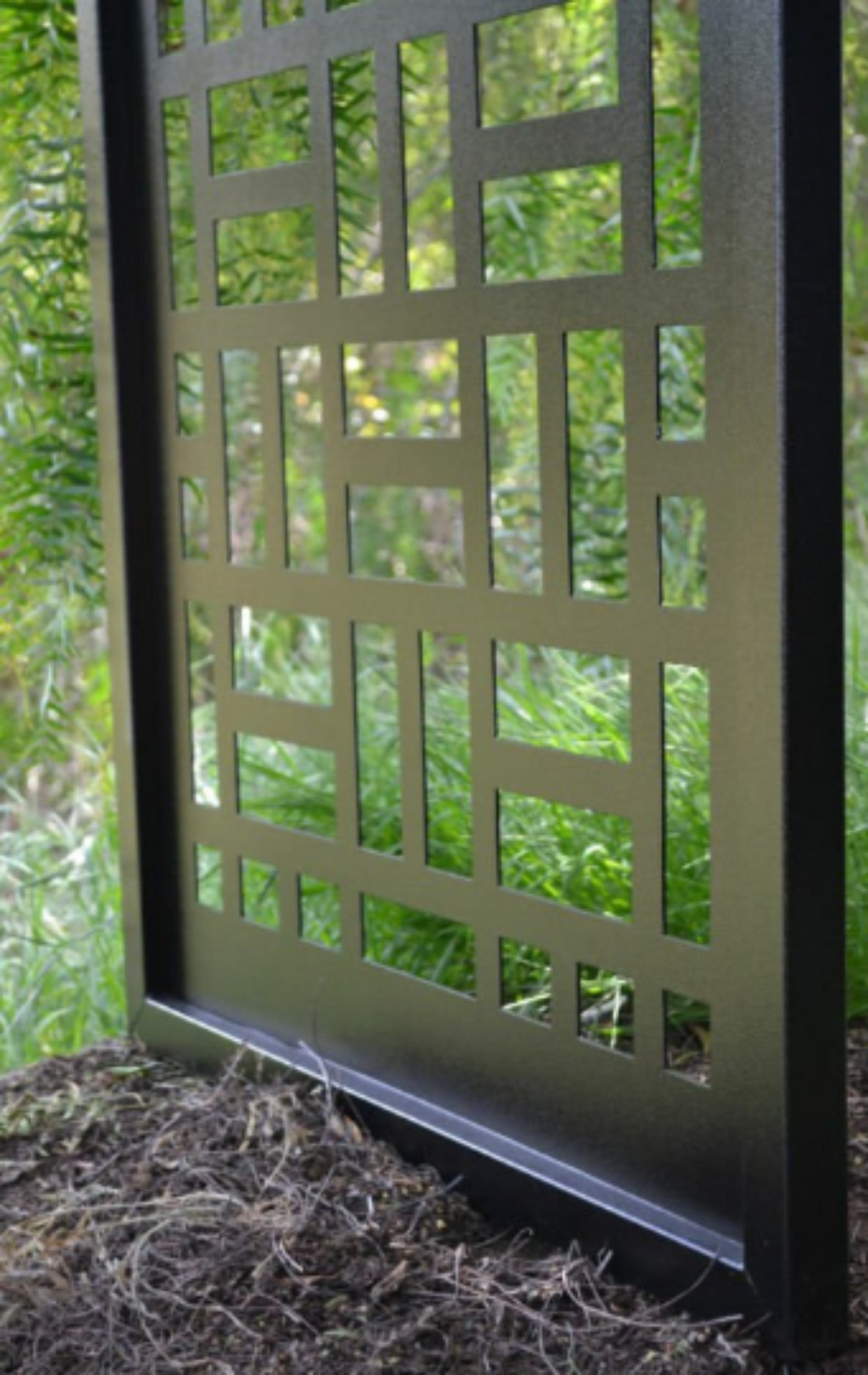 Simple & Beautiful Rectangular Pattern Metal Pool Gate Custom ...