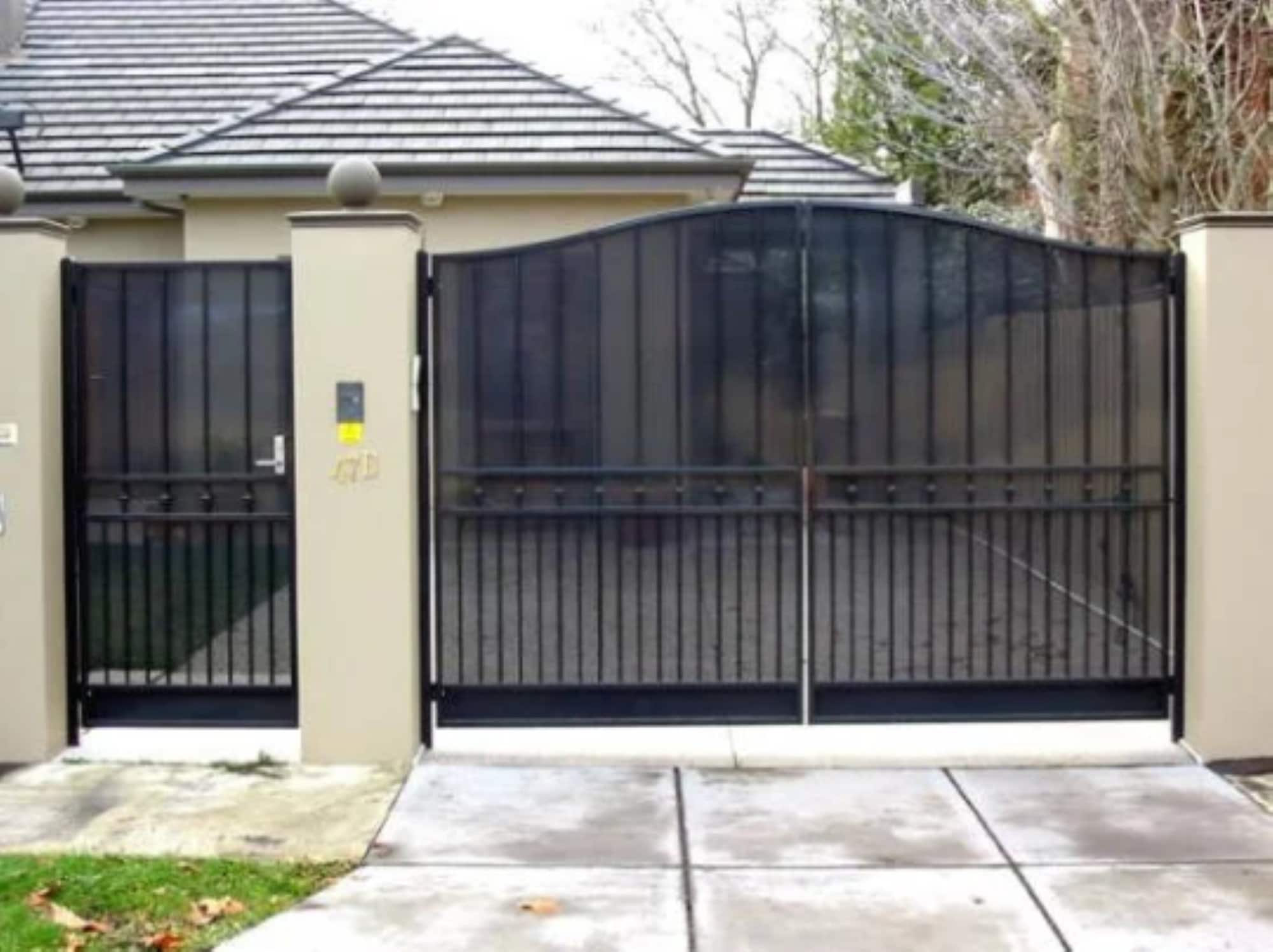 Modern Design Entrance Gate Custom Fabricated Heavy Duty Driveway Gate ...