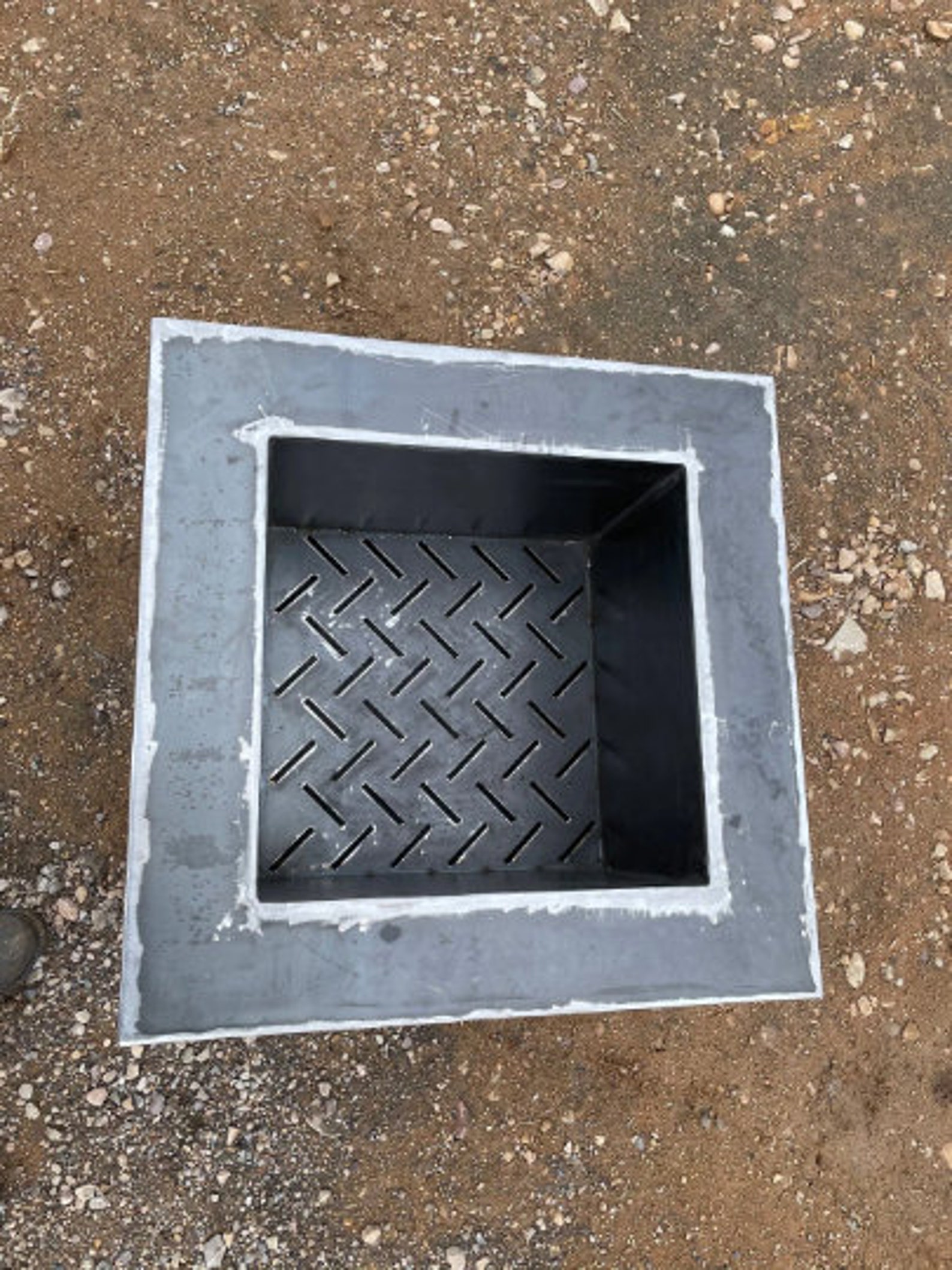 Square Design Fire Pit Classic Fabricated Wood Burning Fire Pit Made in ...