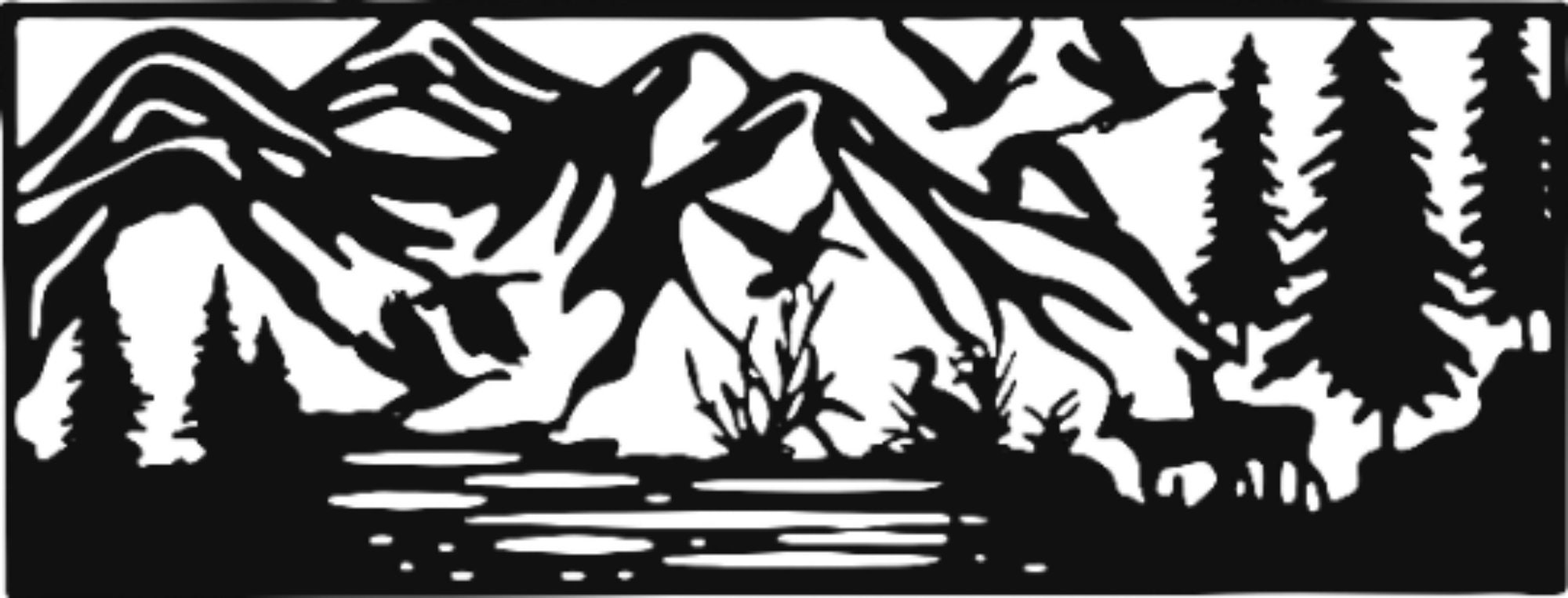 3D Laser Cut Landscape Design Metal Garden Gate Modern Fabrication ...